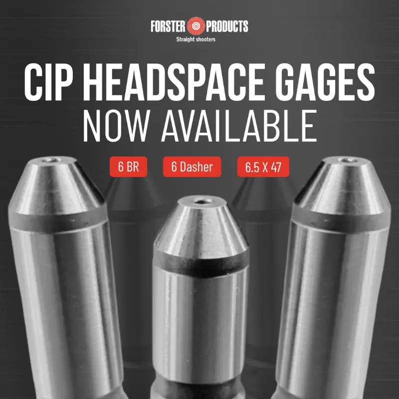 New CIP Headspace Gages Now Available – Forster Products